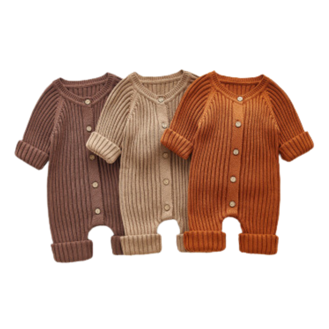 Knit Button Onesie | For Babies and Kids Upto 3 Yrs Old